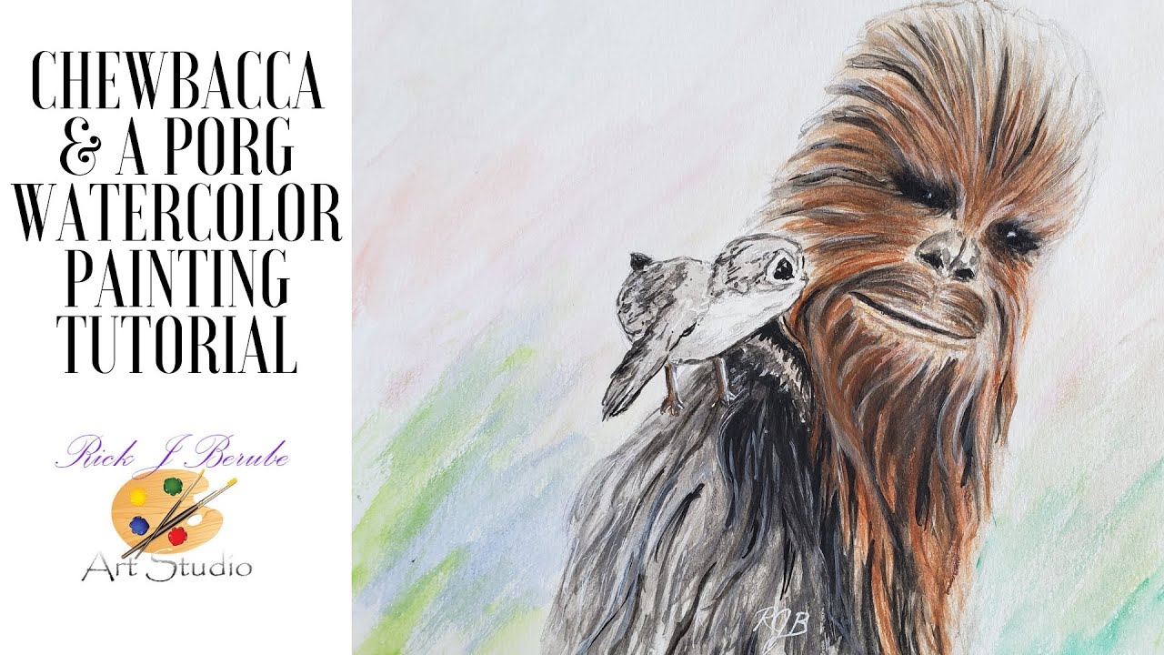 Chewbacca (Peter Mayhew) & A Porg Bird From Star Wars The Last Jedi ...