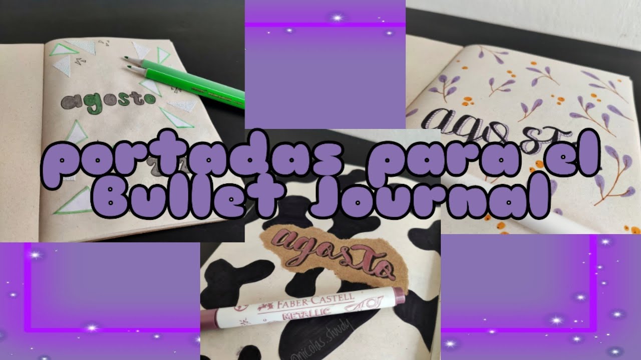 3 IDEAS PARA PORTADAS - BULLET JOURNAL - YouTube
