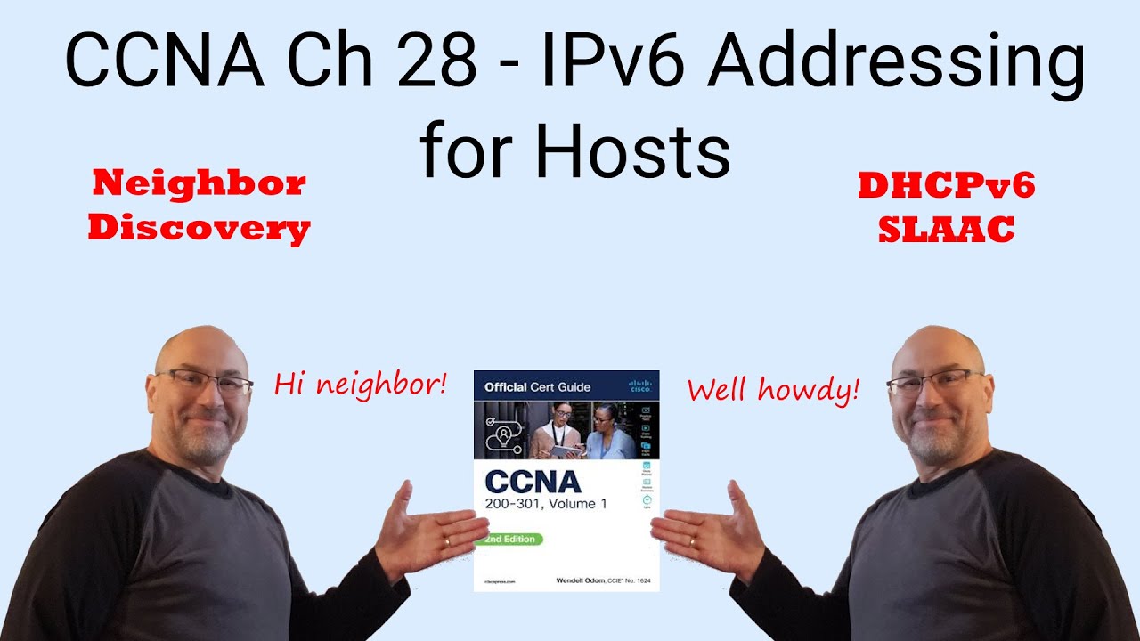 CCNA Ch28 IPv6 Addressing for Hosts - YouTube