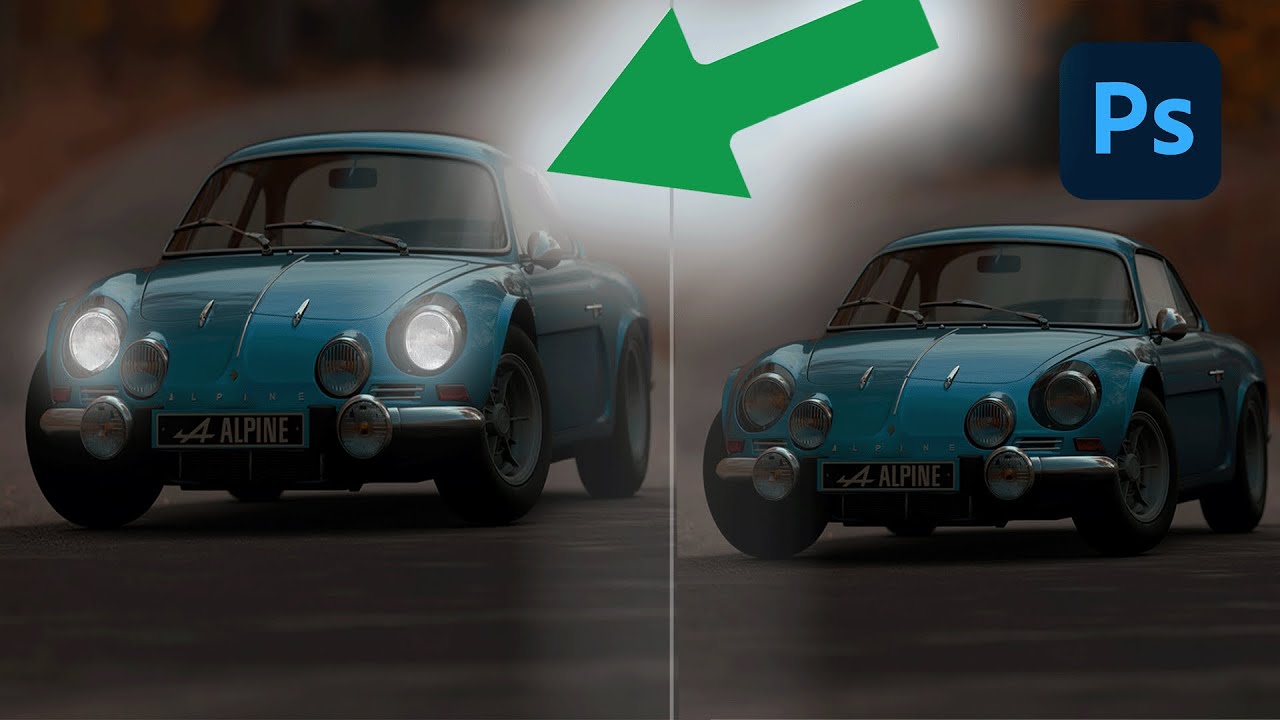 60 Seconds I added headlights to the Car // Adobe Photoshop Tutorial ...