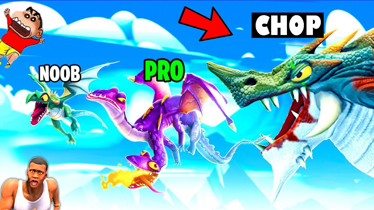 UPGGRADNG Noob Dragon into Legendary Dragon in Hungry Dragon with ...