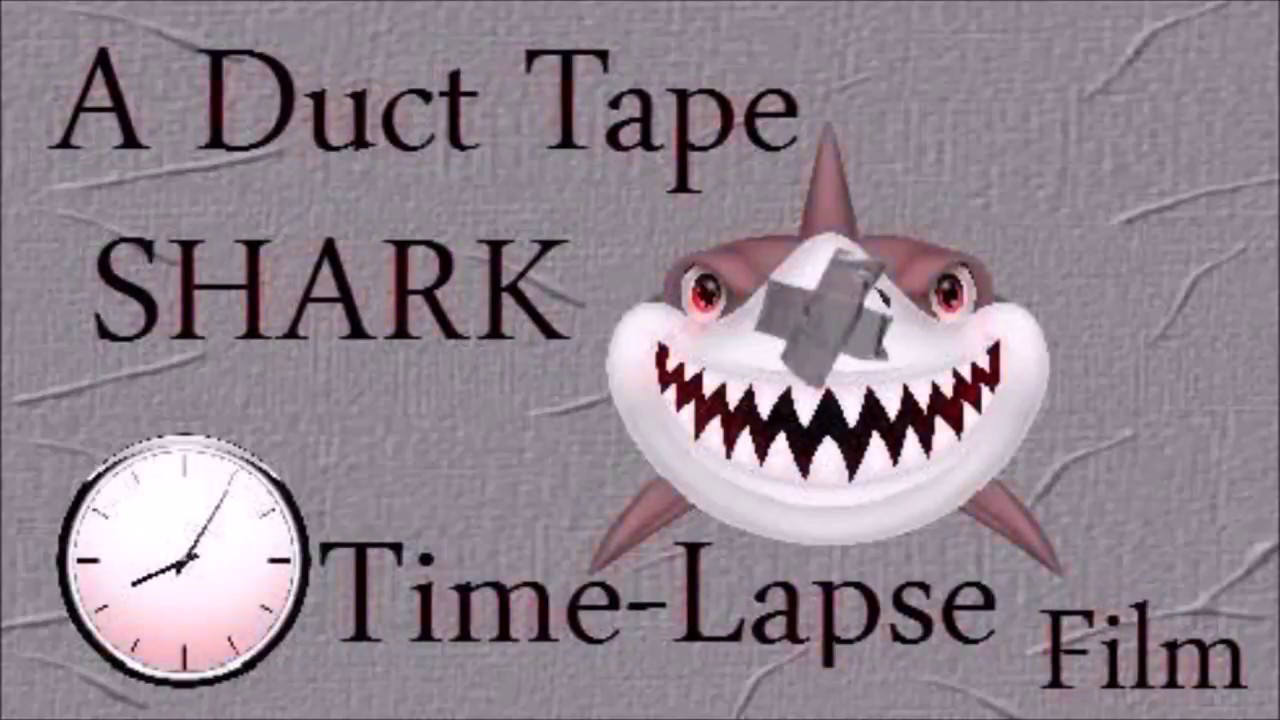 Inside Eric's Head Duct Tape Shark Challenge Time lapse Film Jaws meets ...
