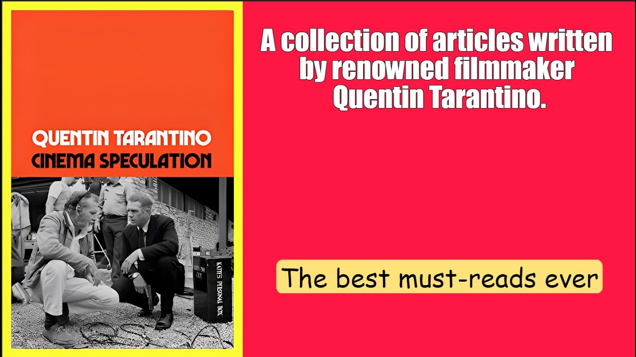 [The best must-reads ever] (L): Cinema Speculation, by Quentin Tarantino - YouTube