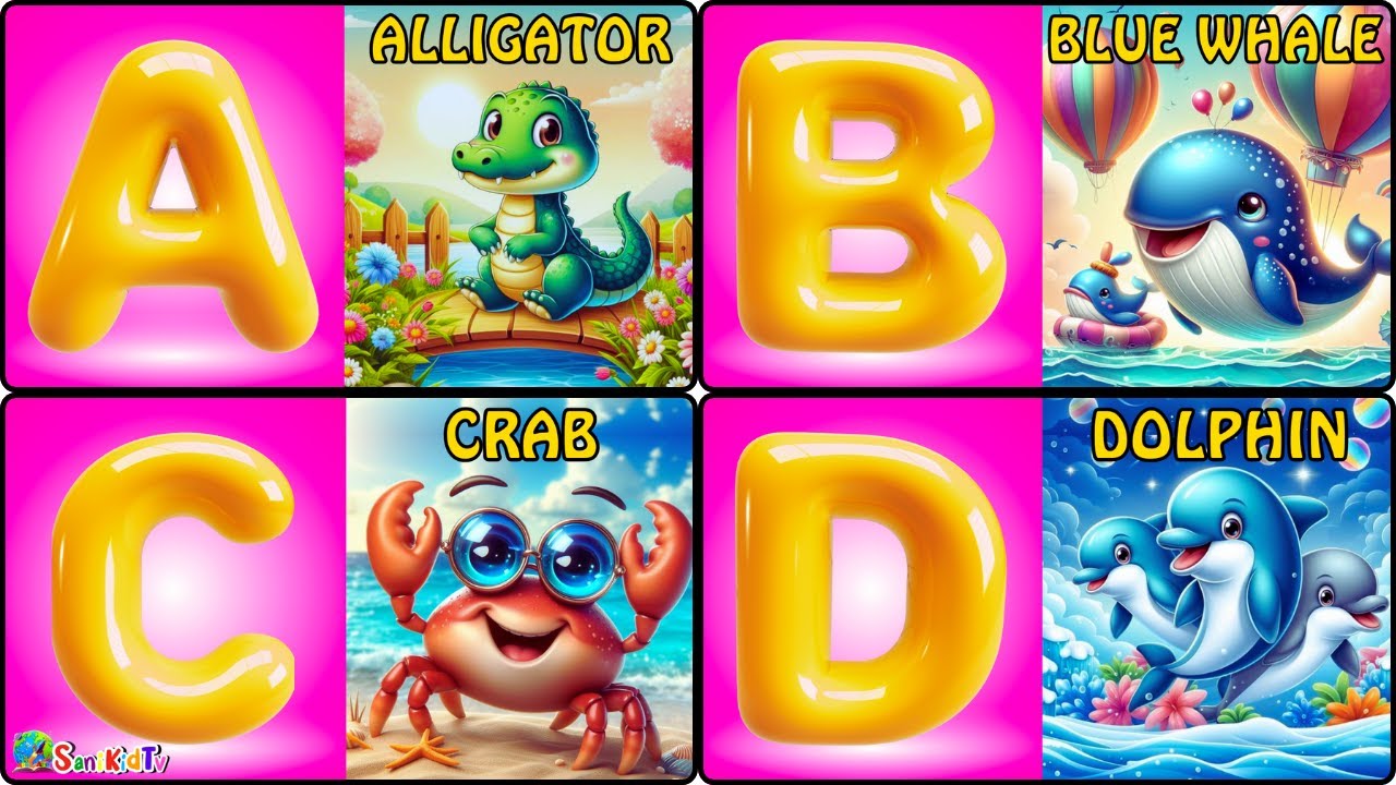 ABC Ocean Animals Song | Alphabets Kids song | Learn English, Alphabets ...