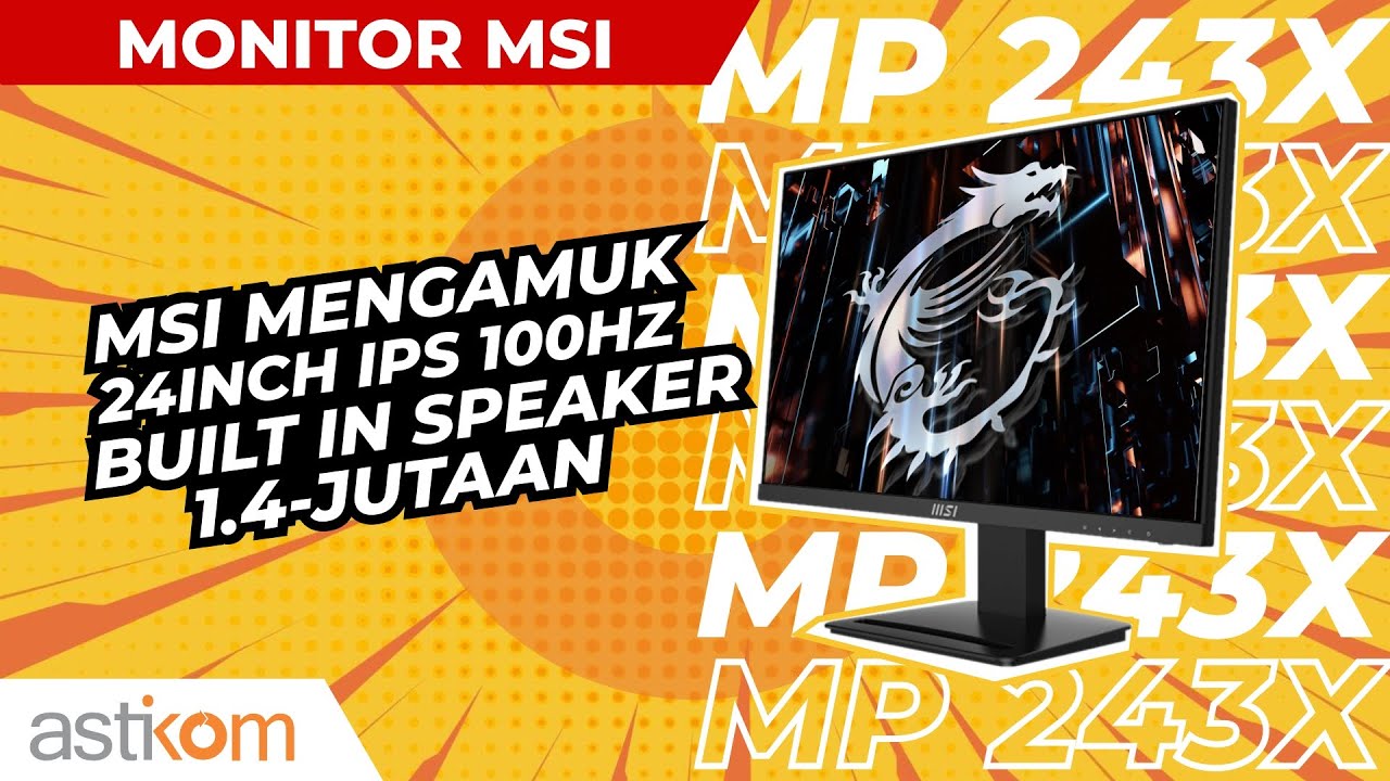 MSI NGAMUKK! 24INCH TERMURAH! | MSI PRO MP243X SERIES - YouTube