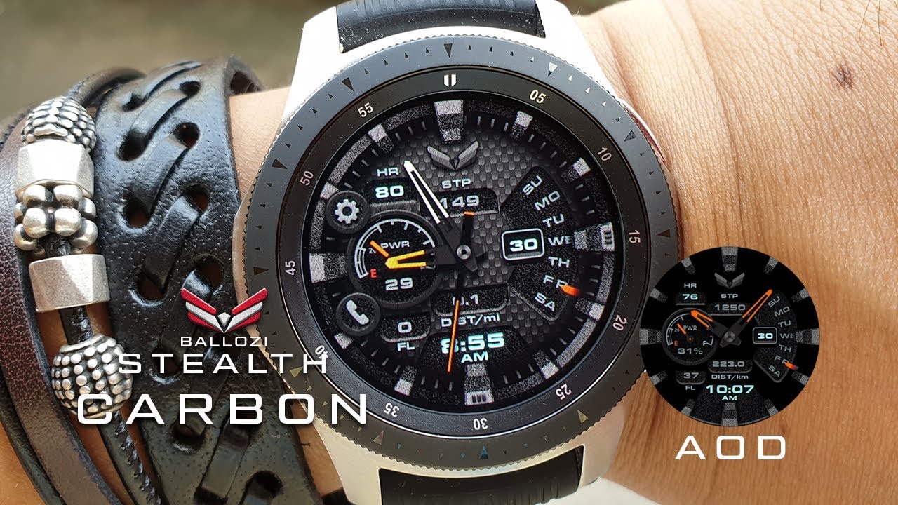 Stealth Carbon remastered with changeable watch hand colors - YouTube