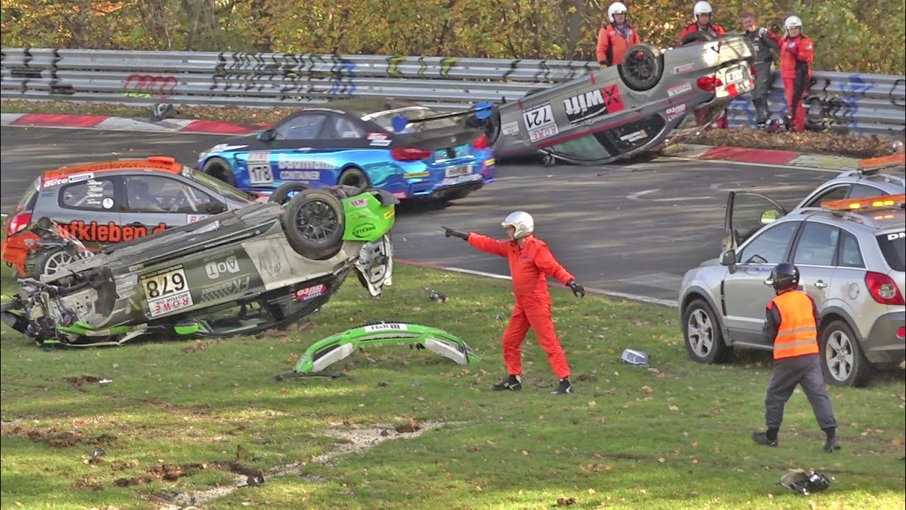 NÜRBURGRING CRASH & FAIL Compilation - Mistakes, CHAOS Racing ...
