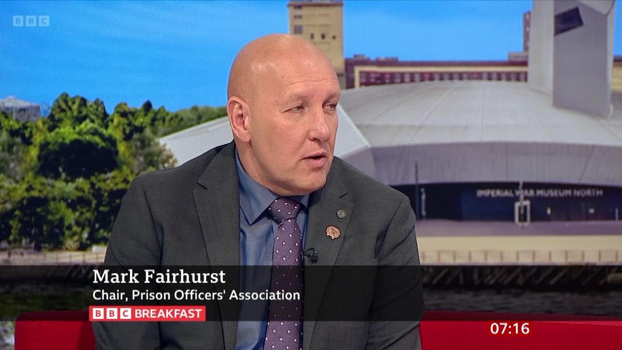 Mark Fairhurst (Prison Officers' Association) On BBC Breakfast [28.08. ...
