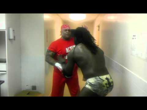 Byron Wilcott & Action Jackson fight in the back! - YouTube