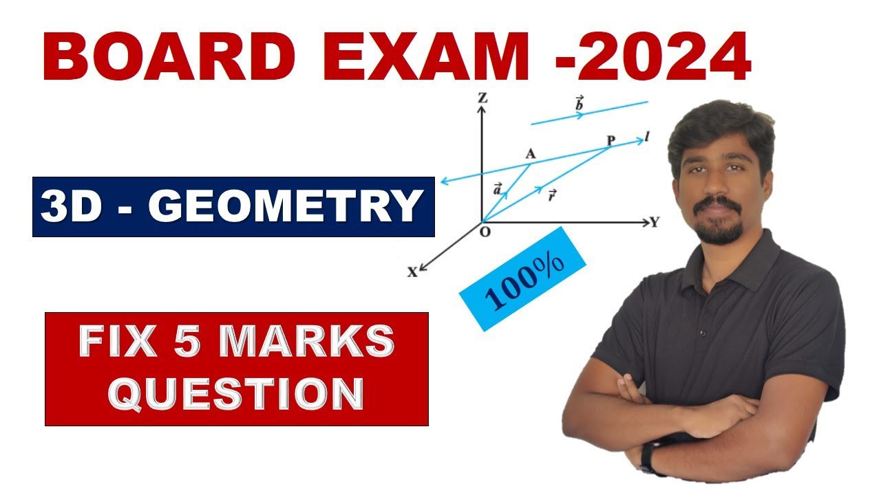 3D -Geometry 5 marks fix derivation|#inspiringmath - YouTube