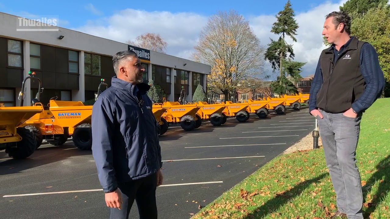 Bateman Groundworks Ltd Choose Thwaites Dumper - YouTube
