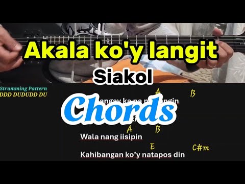 Akala ko’y langit Siakol Guitar Chord Tutorial Lesson #guitarlesson ...