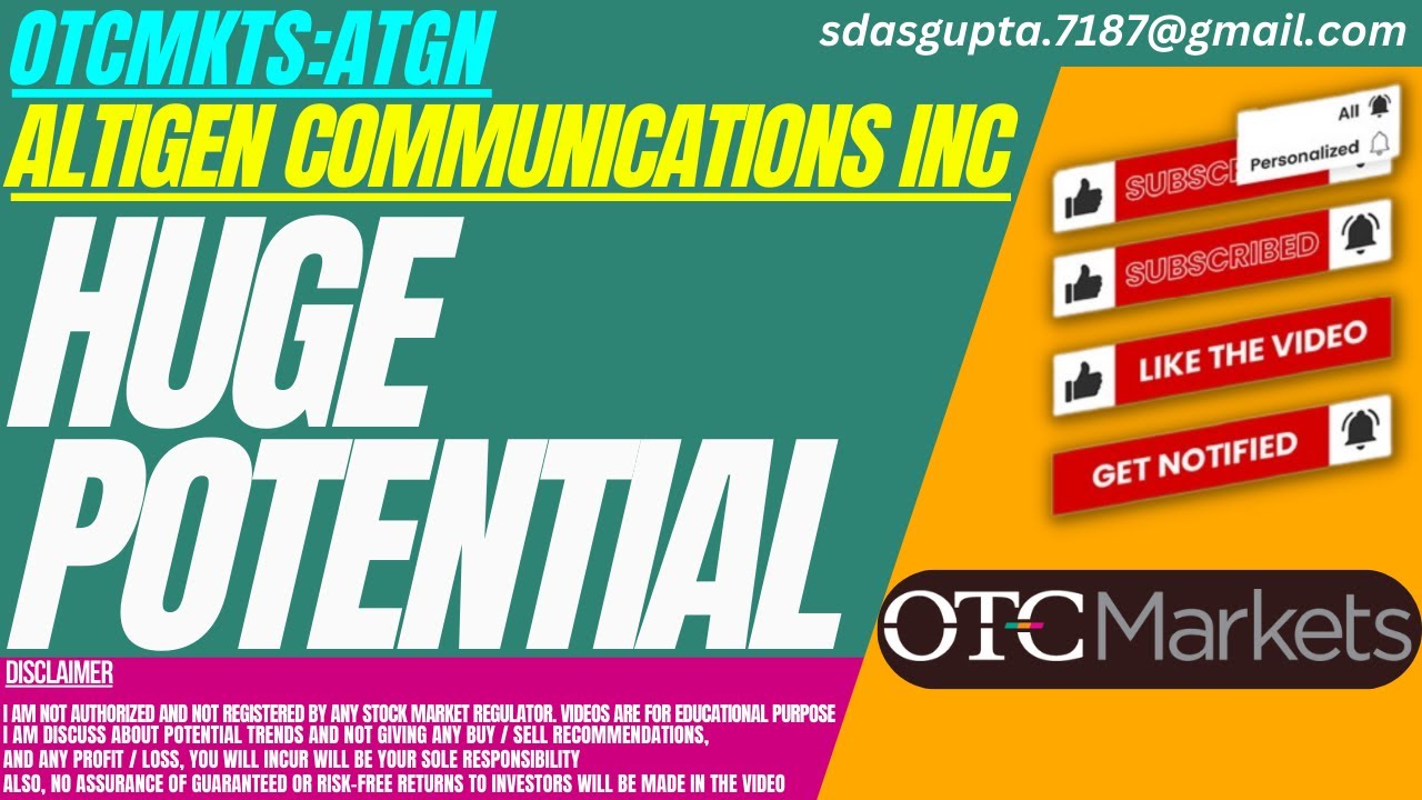 HUGE POTENTIAL : ATGN STOCK ANALYSIS | ALTIGEN COMMUNICATIONS STOCK - YouTube