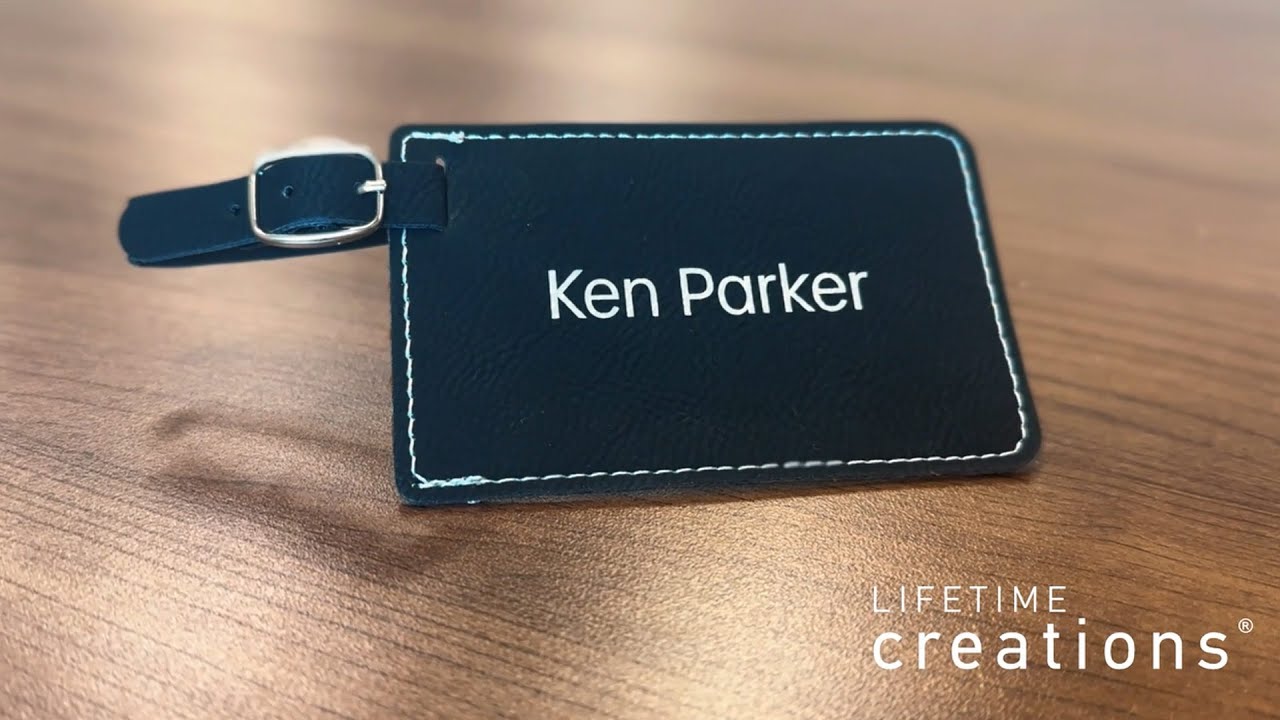 Lifetime Creations Personalized Engraved Luggage Tags - YouTube