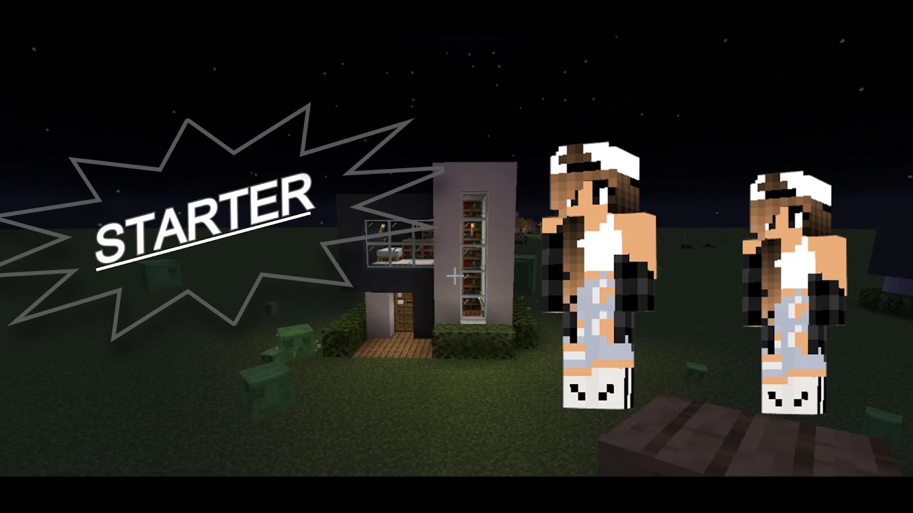 How to build a modern starter house on Minecraft! - YouTube