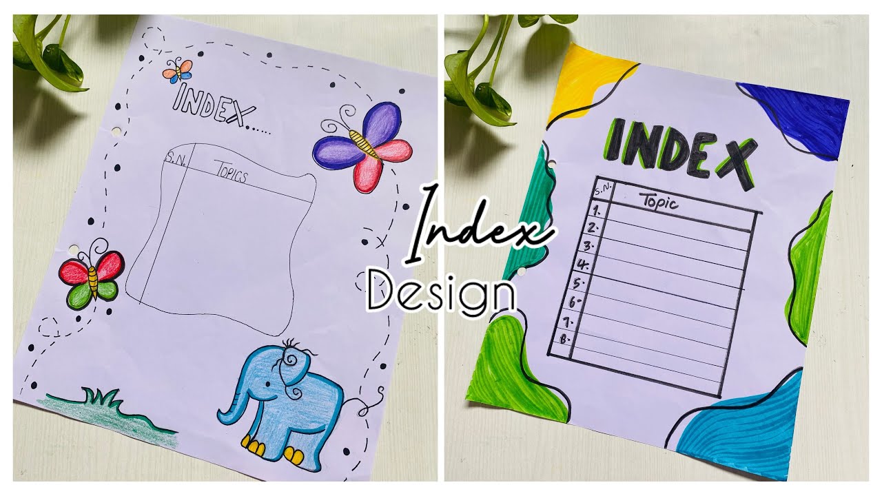 How To Make Index Page Index Design For Project How To Make Index In how-to-make-index-page-index-design-for-project-how-to-make-index-in