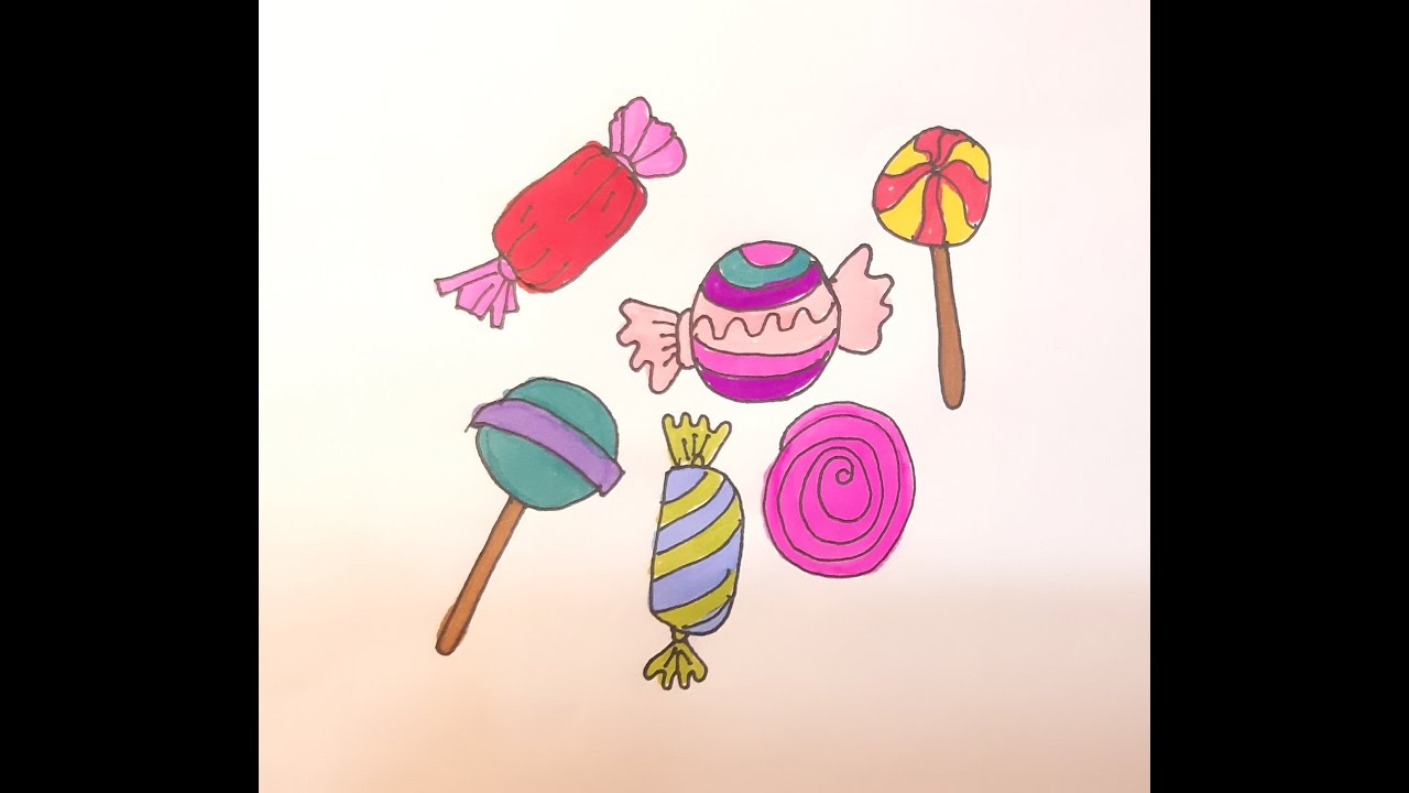 How to Draw Candy for kids - YouTube