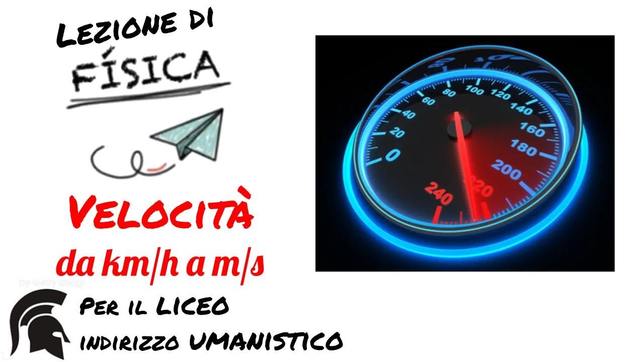 Velocit Da Km h A M s Lez1a YouTube
