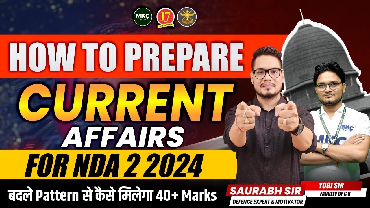 How to Prepare Current Affairs for NDA 2 2024? | Pattern Change😱NDA ...