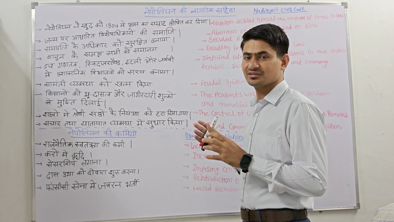 Napoleon code class 10 sst नेपोलियन की नागरिक संहिताB BHOOPAL SINGH ...