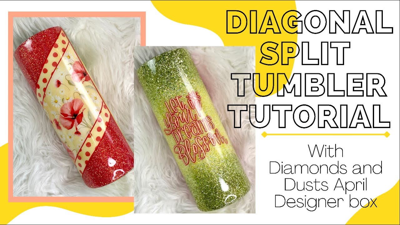 Diagonal split tumbler tutorial - YouTube
