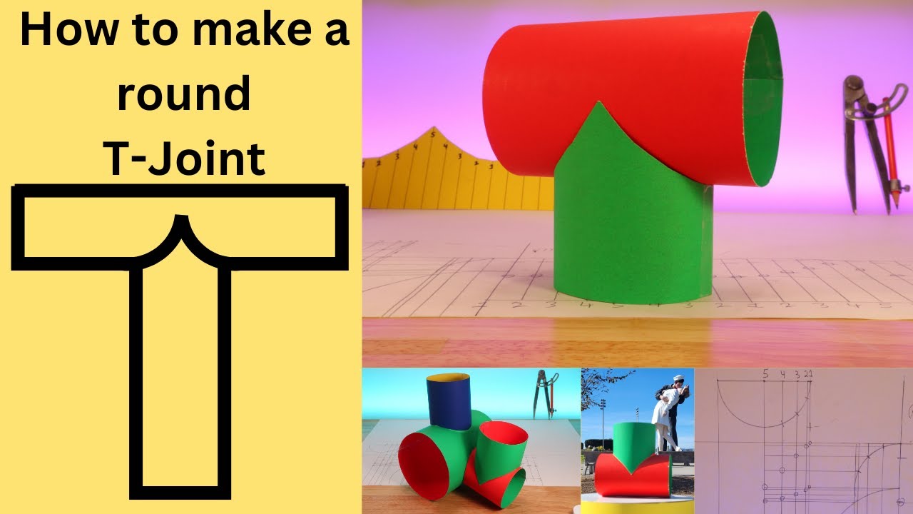How to make a round T joint - YouTube