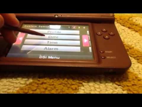 How to use system settings on nintendo dsi xl - YouTube