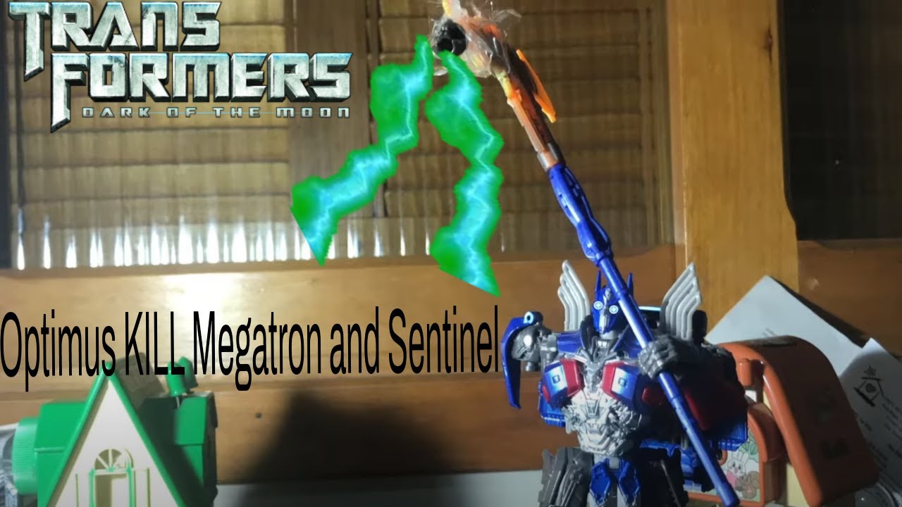 Optimus Prime Kill Megatron & Sentinel Prime TF DOTM Stop Motion - YouTube