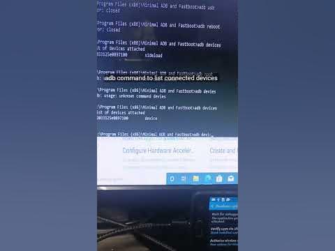 adb command to show connected devices!!!! - YouTube