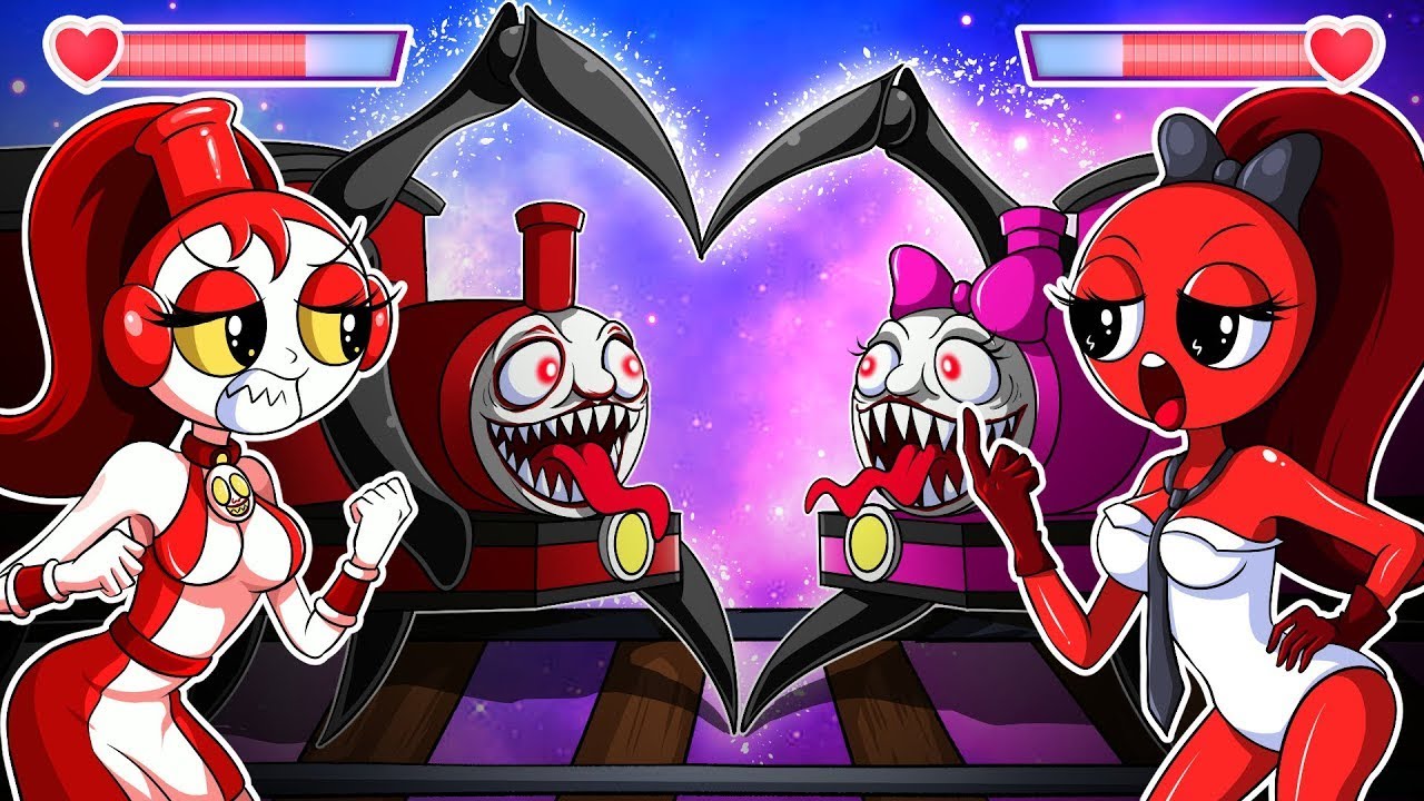 [Animation]Choo Choo Charles VS Red But Transform Girl! |🌈Rainbow Friends Animation | Gummy Dora ...