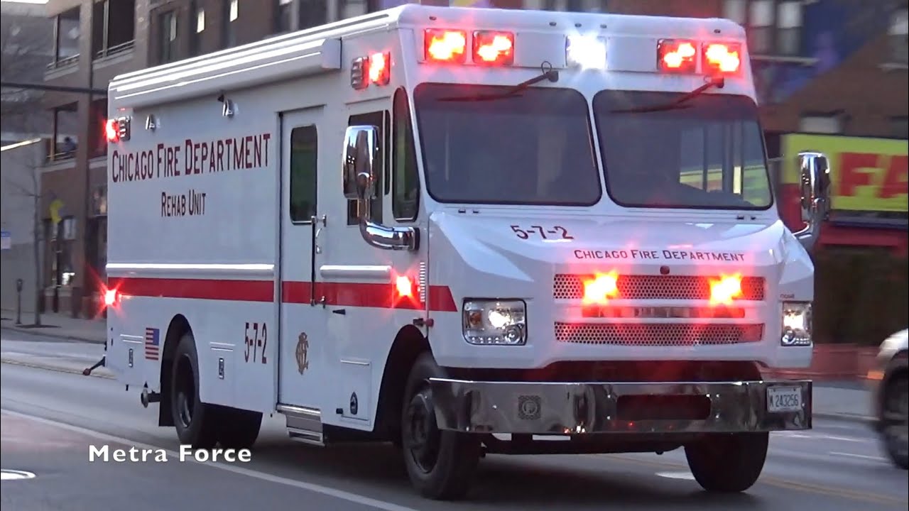 Chicago Fire Dept REHAB Unit 5-7-2 & Engine 76 Responding - YouTube