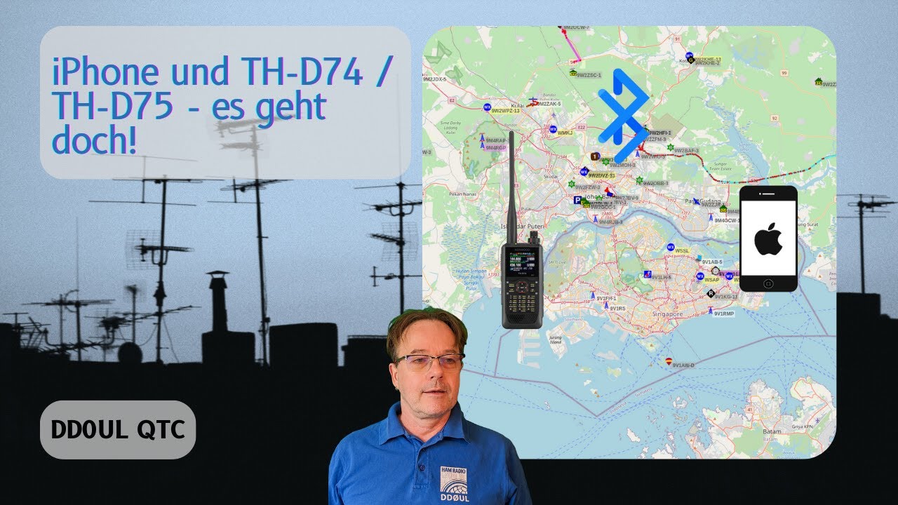iPhone und TH-D74 / TH-D75 - es geht doch! - YouTube