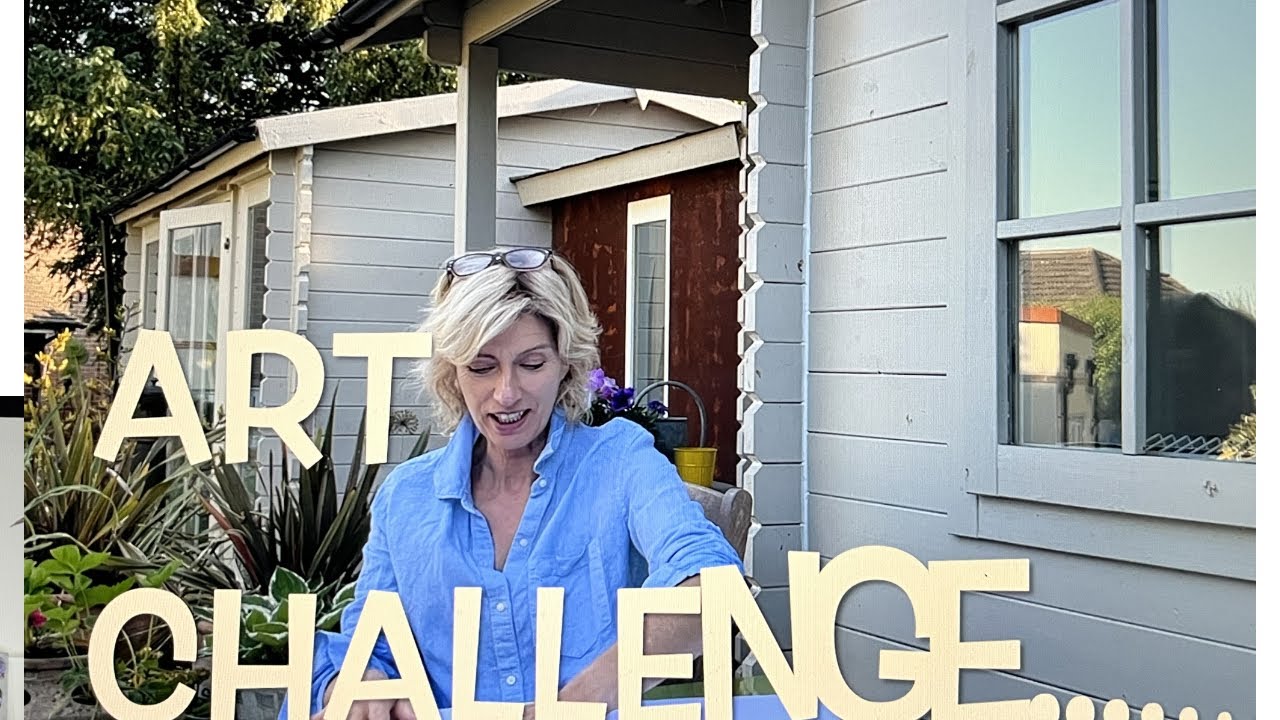 Art Challenge ! Working on A1 paper in mixed media; a fun exercise to ...