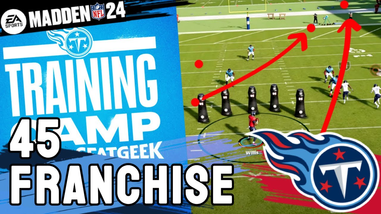 Madden 24 Tennessee Titans Franchise: DRILLING OUR TEAM IN TRAINING ...