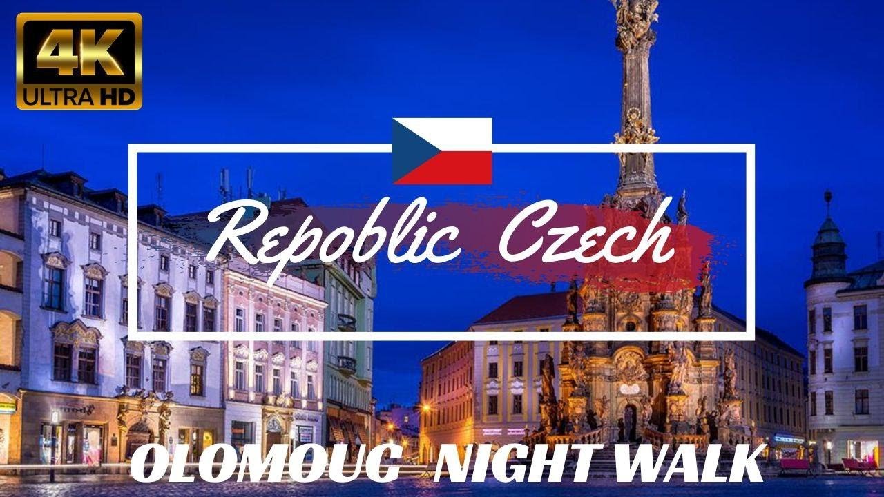 4k Walking in OLOMOUC / Czech Republic 🇨🇿- Nightwalk in the Old Town-4K ...