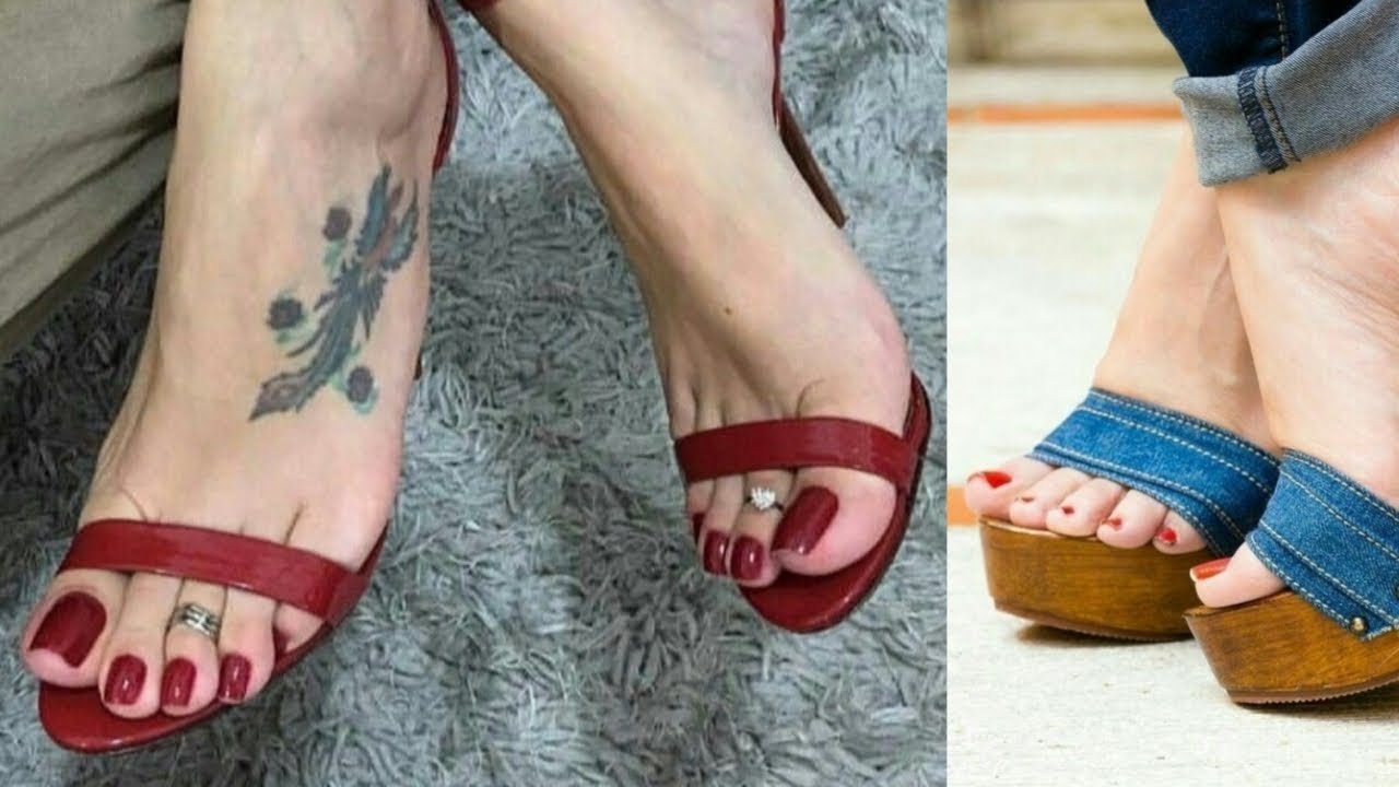 open toe and different high heels shoes sandal collection & footwear ...