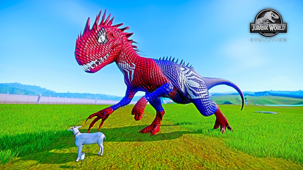 Spiderman Indominus Rex Vs Yoshi Vs Orange T-Rex | Jurassic World ...