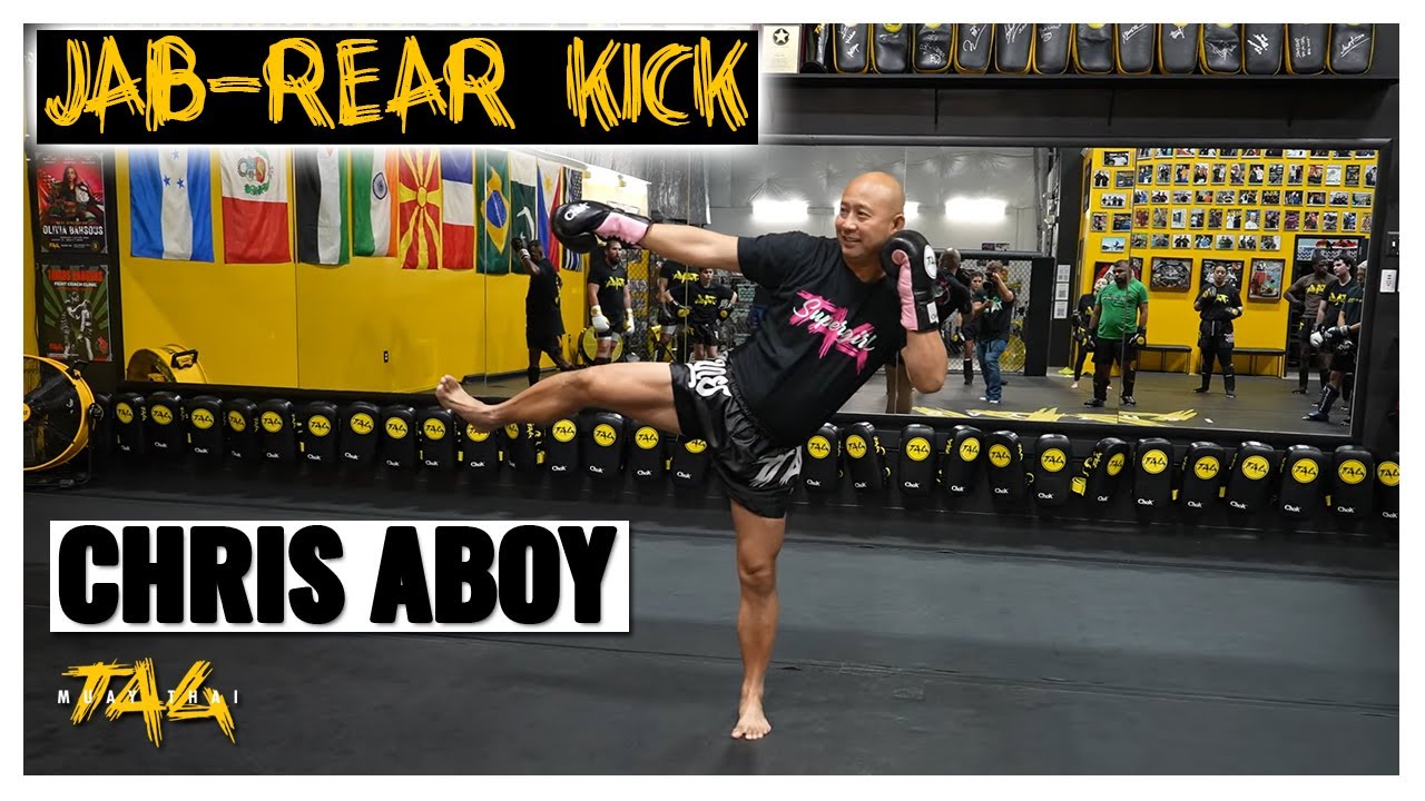 Partner Drill - Jab Rear Kick and Underhand Catch with Chris Aboy - YouTube