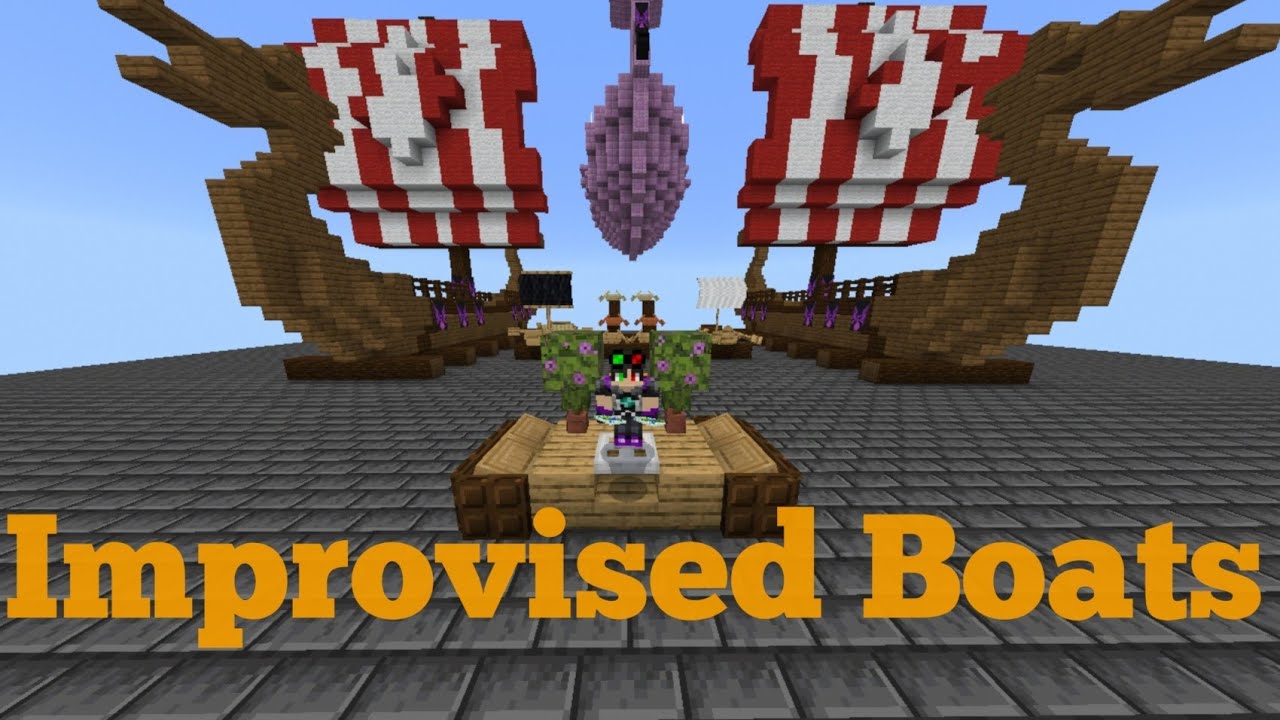 Improvised Boats Addon | Bedrock/Mcpe/Xbox | Minecraft - YouTube