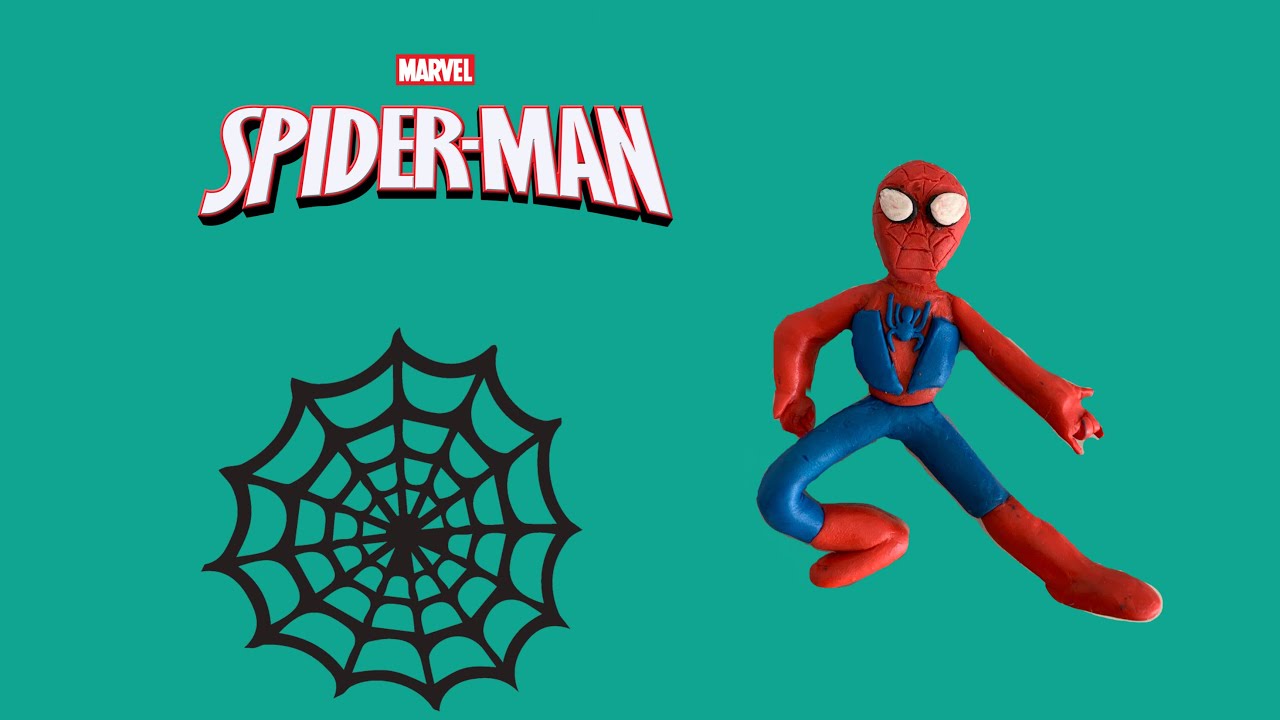 How to make a Spider-man from plasticine?Plasticine Spider man - YouTube