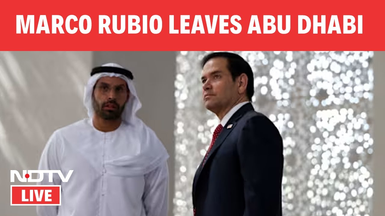 LIVE | Marco Rubio Leaves Abu Dhabi After Meeting With UAE President ...