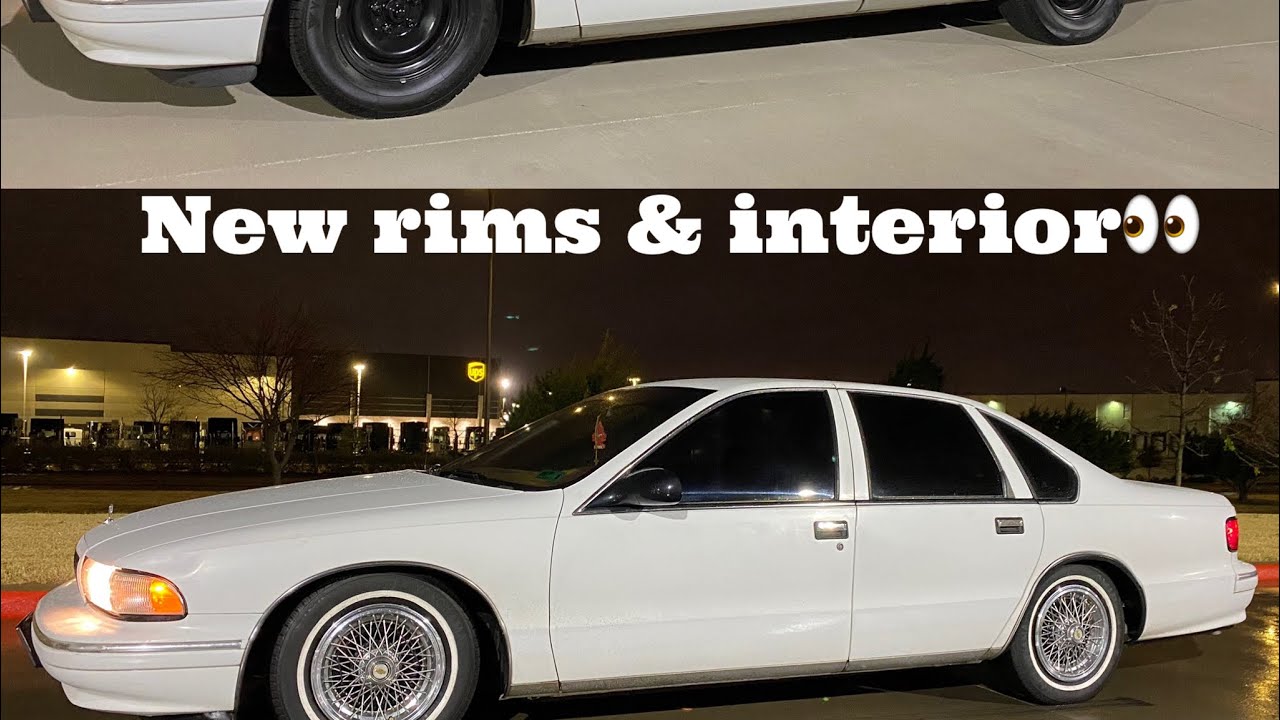 96 Chevy caprice// new rims & interior - YouTube