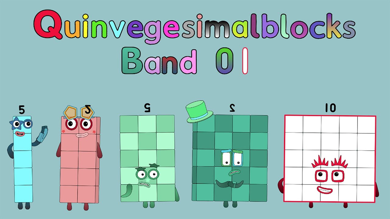 Quinvegesimal (Base-25) Blocks Band 1 Ultimate Band Version - YouTube