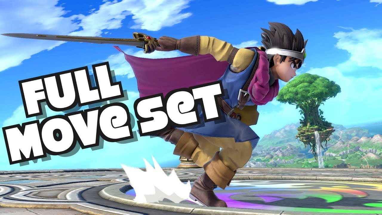 Hero Full Move Set Gameplay! [Smash Ultimate DLC] - YouTube