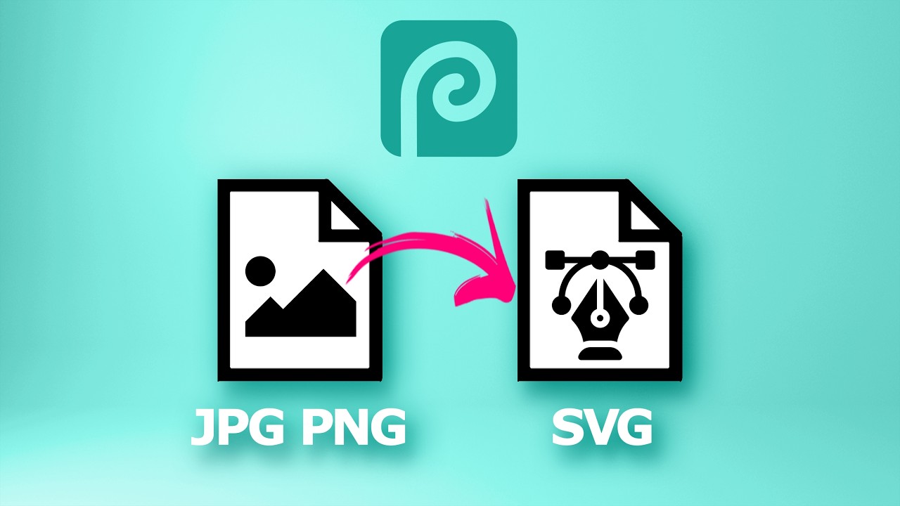 How to convert image to SVG in Photopea online for free - YouTube