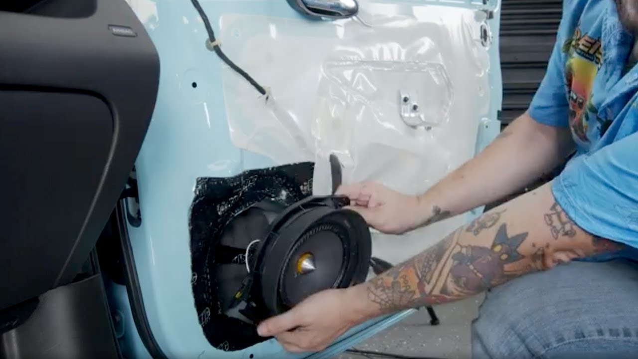 Speaker Installation & Ballistic Sound Damping - YouTube