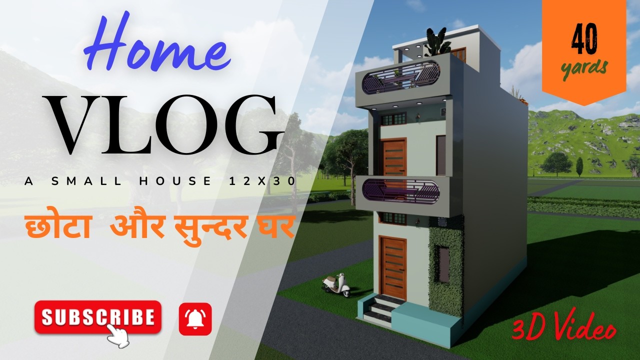 12x30 Small House WIth Terrace Garden | Ojas Home Design 40 Gaj/Yards ...