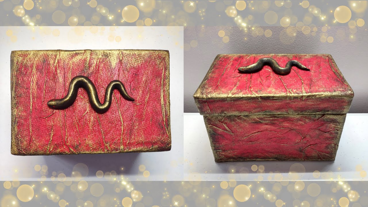 DIY Snake Treasure Chest | Easy DIY Storage Box | Easy Cardboard Crafts ...