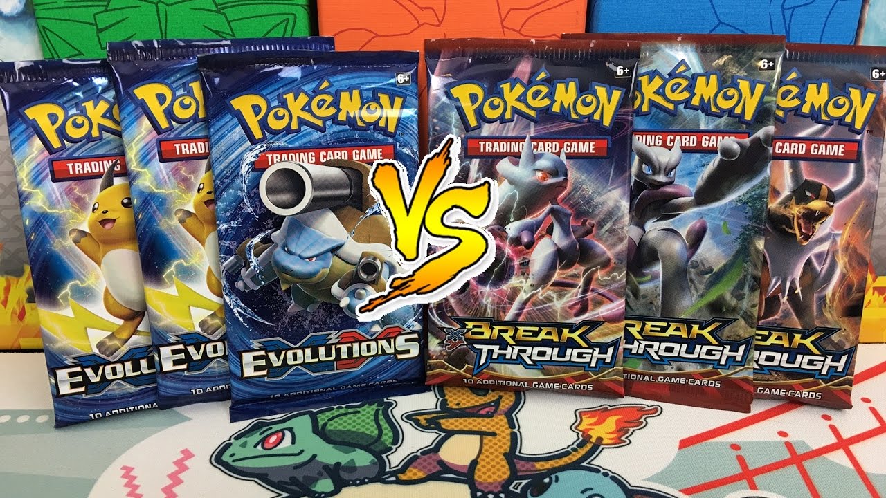 Evolutions VS BREAKthrough! Pokemon XY Set VS Set Battle | Pokemon ...