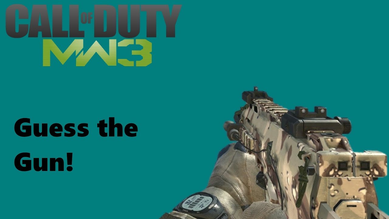 Guess the COD Gun (MW3 Edition) - YouTube